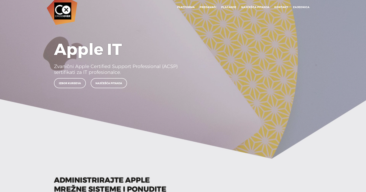 Apple IT ~ Crossover ~ Apple Authorized Training Centre